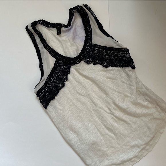 J. Crew | Tops | Jcrew Layering Tank With Navy Blue Lace | Poshmark